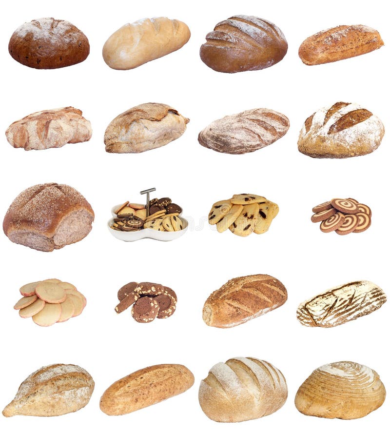 Bread and Bap selection stock image. Image of group, dough - 32379439