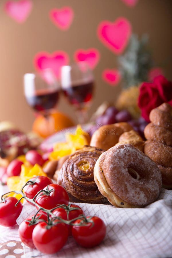 Mixed bakery snacks table stock photo. Image of combo - 189053286