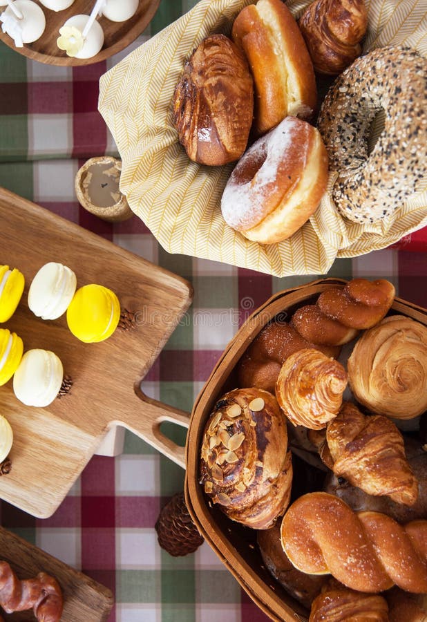 Mixed bakery snacks table stock image. Image of cocktail - 189053251