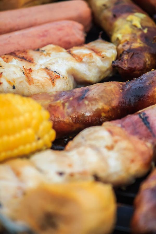 Mixed Barbecue stock image. Image of sausage, smoke, banquet - 28447703