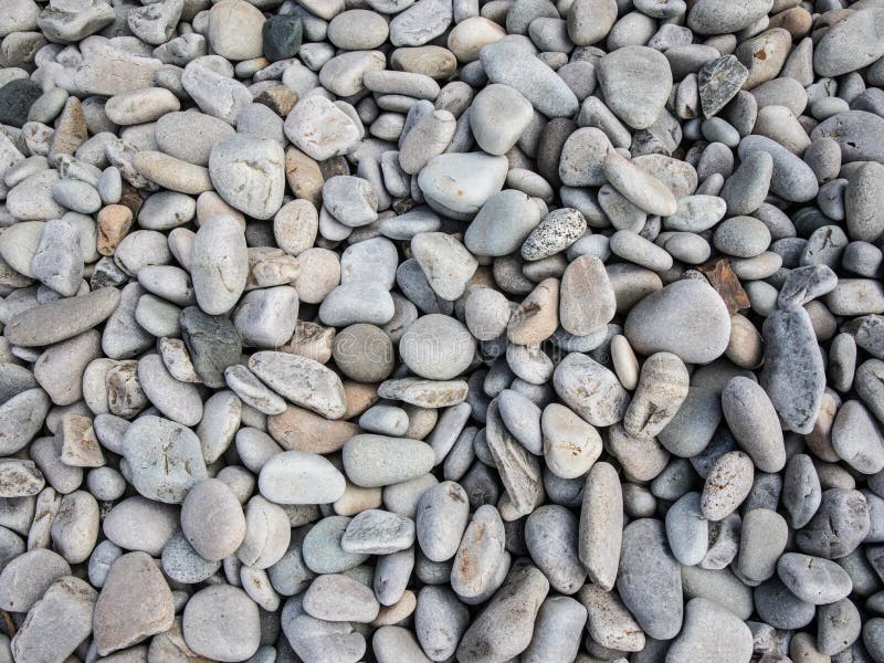 Mixed Beach Pebble Stones Background Stock Image - Image of closeup ...