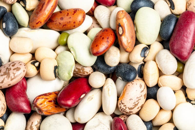 Mixed beans background stock photo. Image of close, organic - 124584146