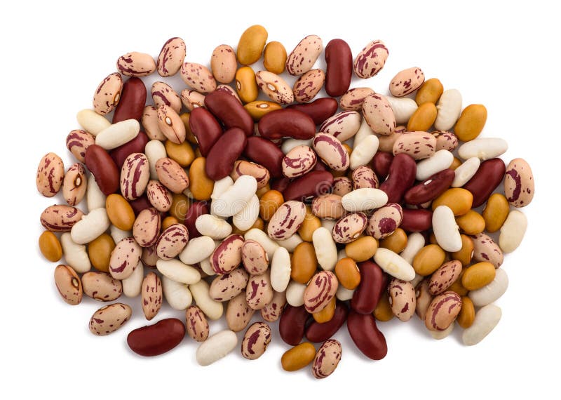 Mixed beans pile stock photo. Image of common, white - 270521596