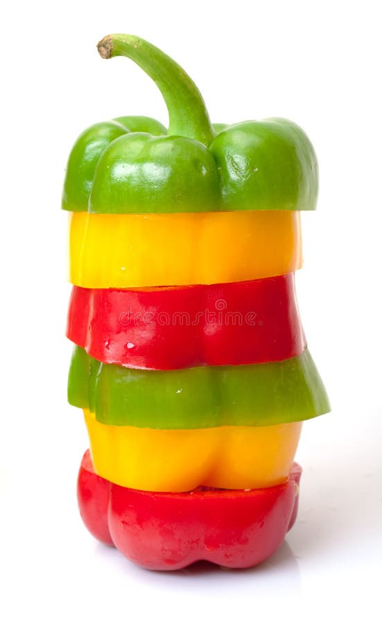 Ripe colorful bell peppers stock image. Image of fruit - 30586437