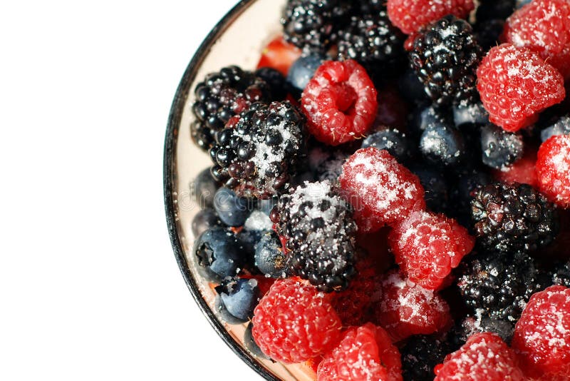 Mixed berries stock image. Image of isolated, delicious - 5392039