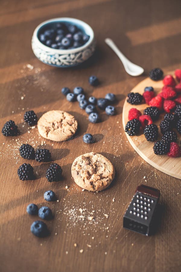 Mixed Berries, Blueberry, Raspberry Stock Image - Image of cinnamon ...