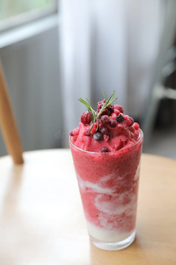 Mixed Berries Smoothie , Drink Menu Stock Photo - Image of dessert ...