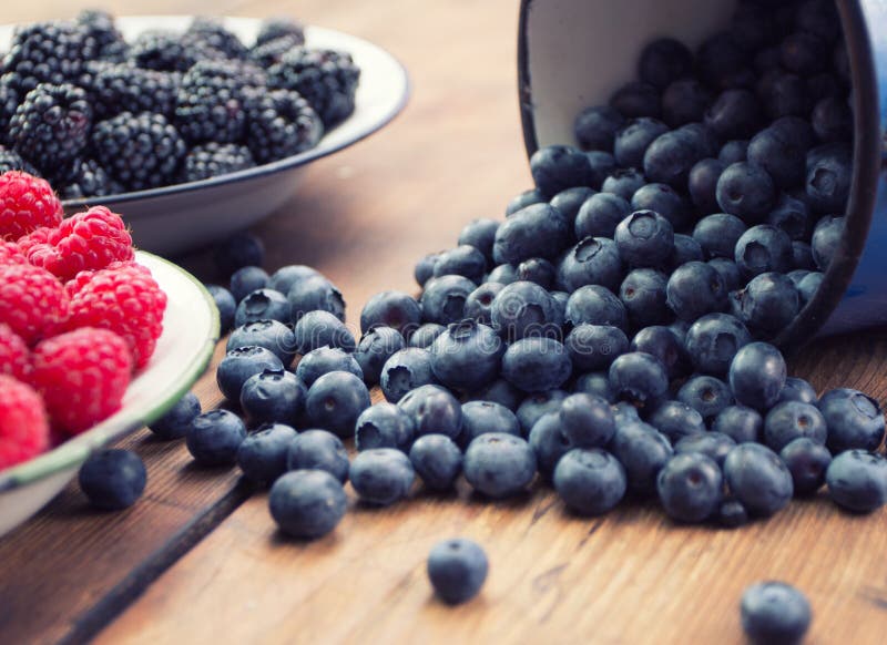 Mixed berry fruits stock photo. Image of drop, blueberry - 38634834