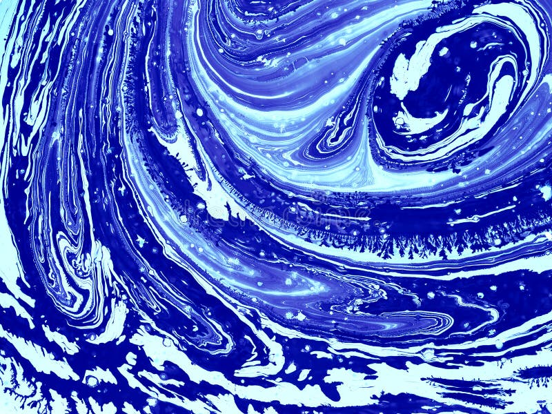 Mixed Blue Paint Background Stock Illustration - Illustration of brush ...