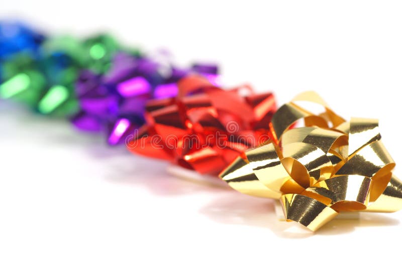 Bows in a row stock image. Image of celebrations, holiday - 3547405