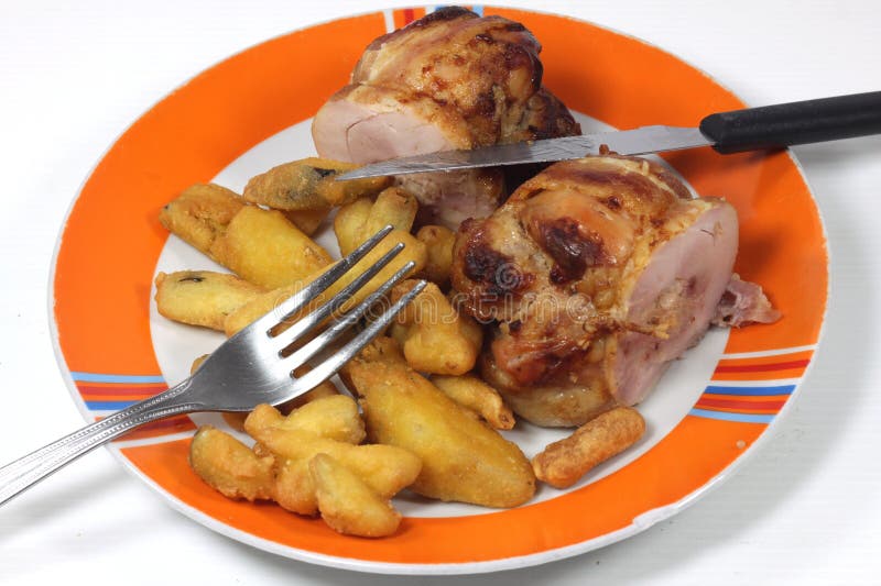 Mixed Chicken Kebabs with Fried Battered Vegetables- Stock Photo ...