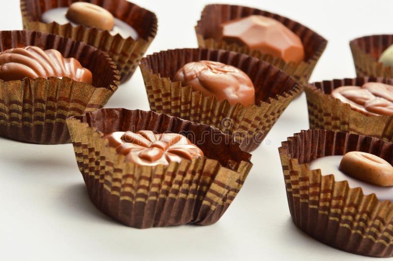 Mixed chocolate candies stock photo. Image of mixed - 143256584