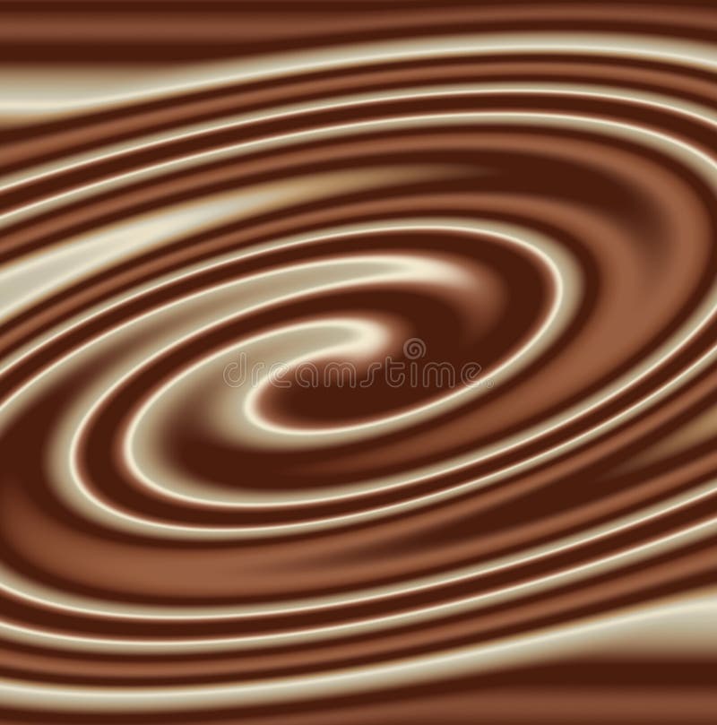 Mixed chocolate swirl stock illustration. Illustration of liquid - 10059350