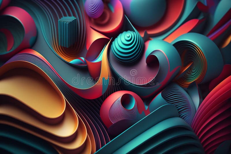 Mixed Color Background with Abstract Box Rectangle Geometric Shapes ...