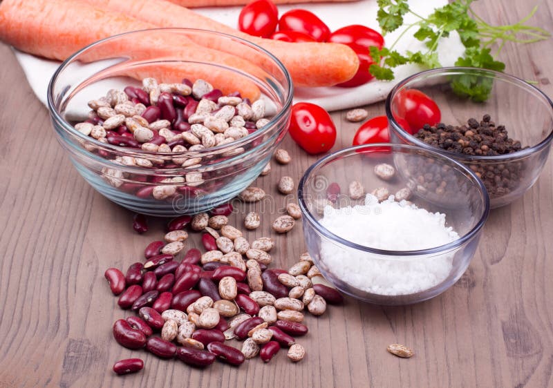 Mixed color beans stock photo. Image of spices, carrot - 31044920