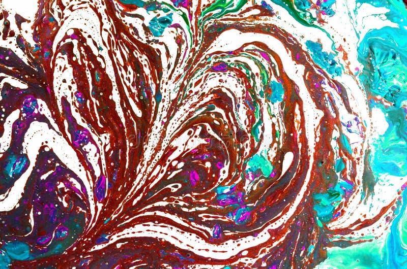 Mixed Colored Paints Background. Ocean Ripple Style Summer Pattern ...