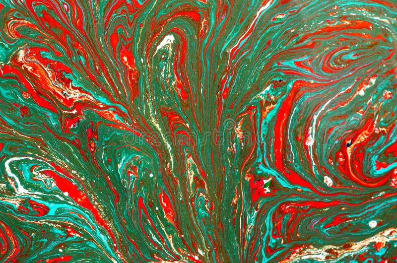 Mixed Colored Paints Background. Ocean Ripple Style Summer Pattern ...