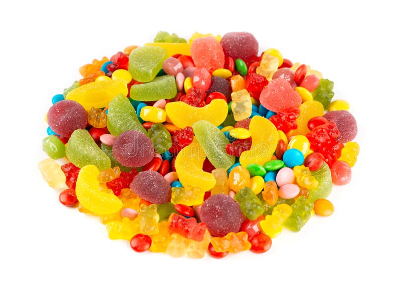 Mixed Colorful Candies Background Stock Photo - Image of macro, bright ...