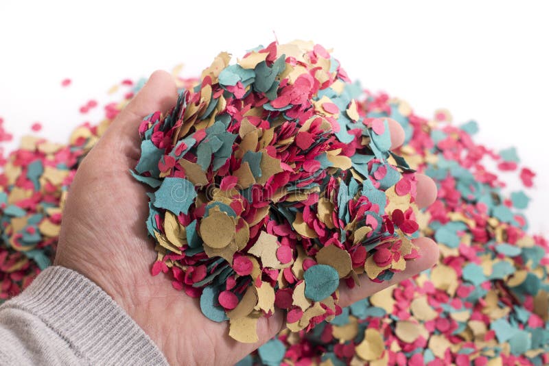 Mixed colorful confetti stock photo. Image of present - 138593002