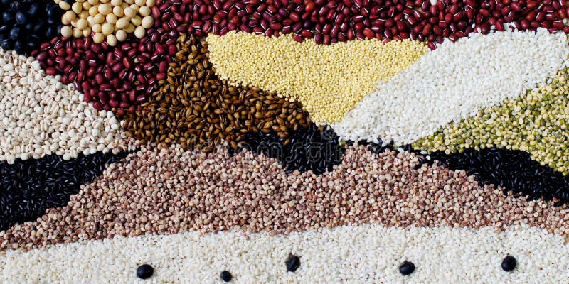 Mixed Colorful Grains Background Image Stock Photo - Image of azuki ...