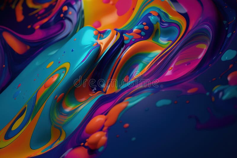 Mixed Colorful Vibrant Liquid Background Texture with Generative AI ...