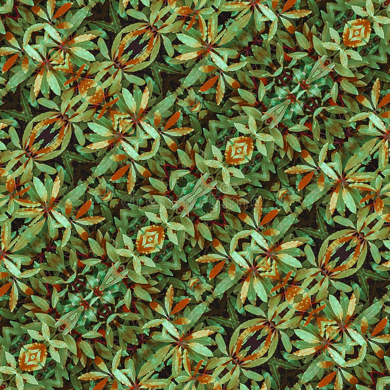 Stylized Leaves Motif Pattern Stock Photo - Image of modern, motive ...