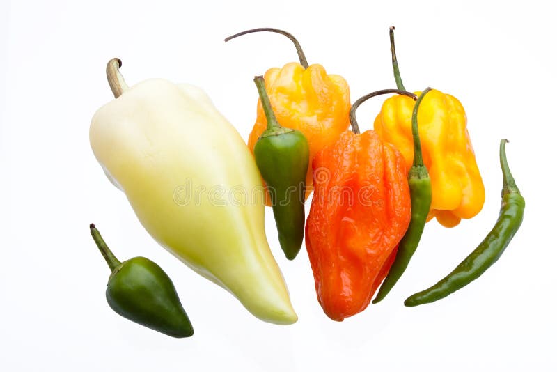 Red and Green Chilli Peppers Stock Image - Image of together, macro ...