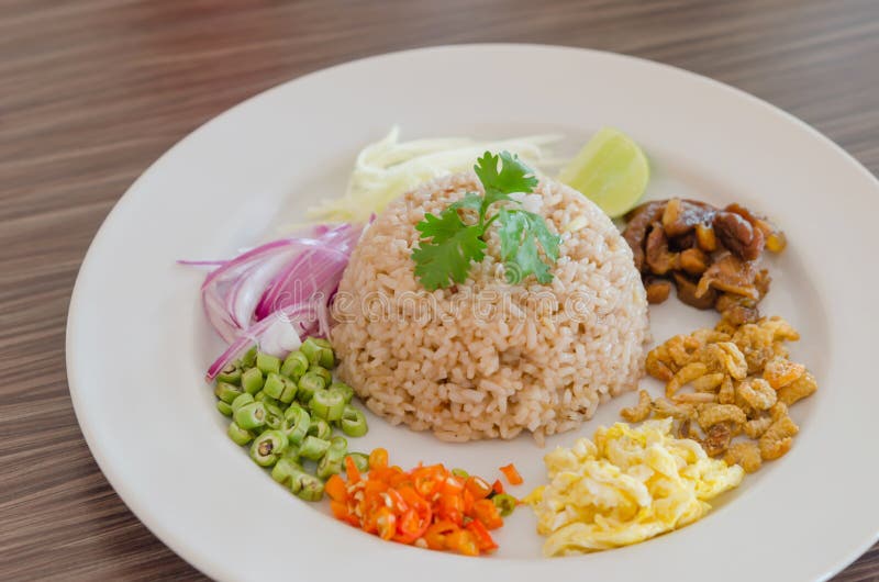 Mixed cooked rice stock photo. Image of meat, gourmet - 47063276