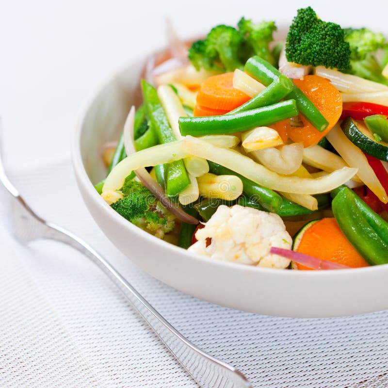 Mixed Cooked Vegetables On A Plate Stock Photo - Image: 20330572