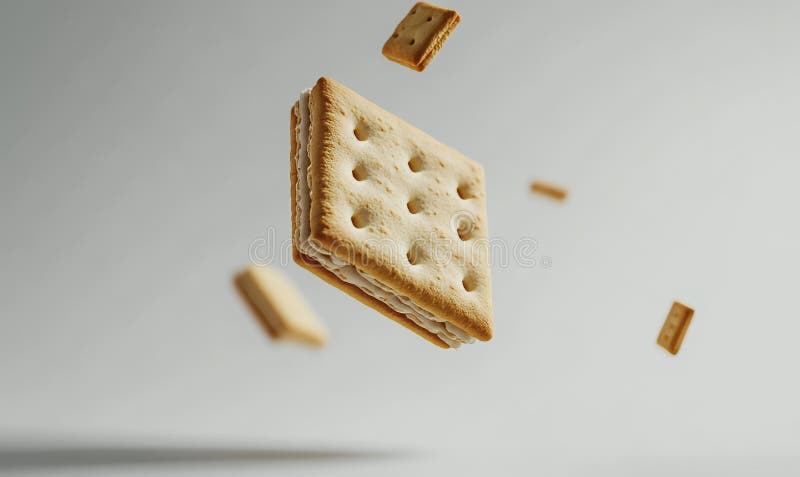 Mixed Crackers Isolated on a Transparent Background, Cut Out and ...