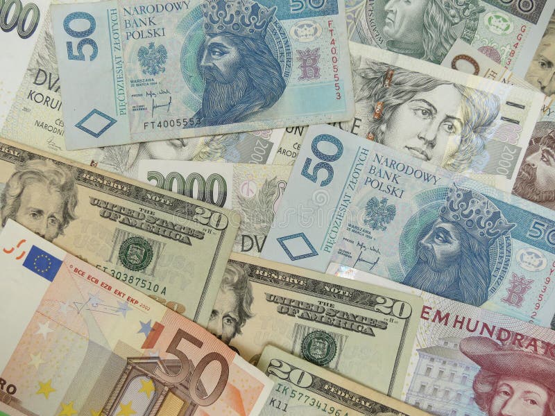 Mixed currency notes stock image. Image of banking, dollar - 73489287