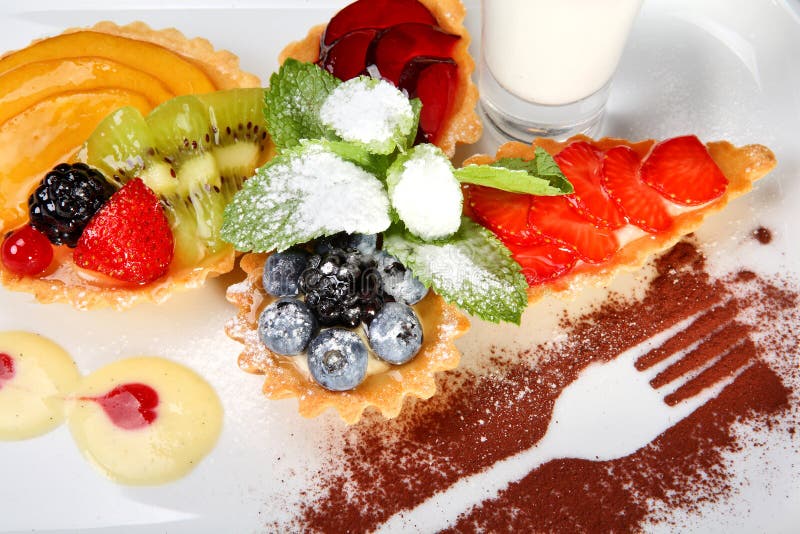 Mixed desert plate stock image. Image of cook, glazed - 3325631