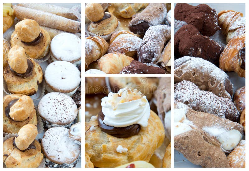 Mixed desserts stock image. Image of cream, sfogliatella - 29314655