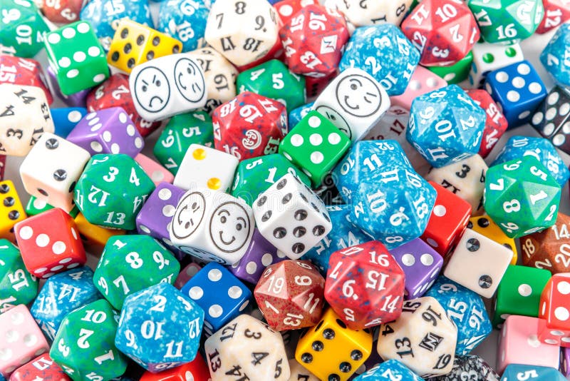Mixed dice stock image. Image of number, play, loss, gambling - 78082549