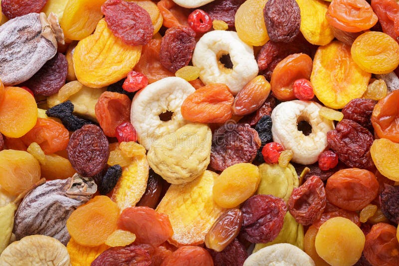Mixed of Dried Fruits As Background Stock Photo - Image of orchard ...