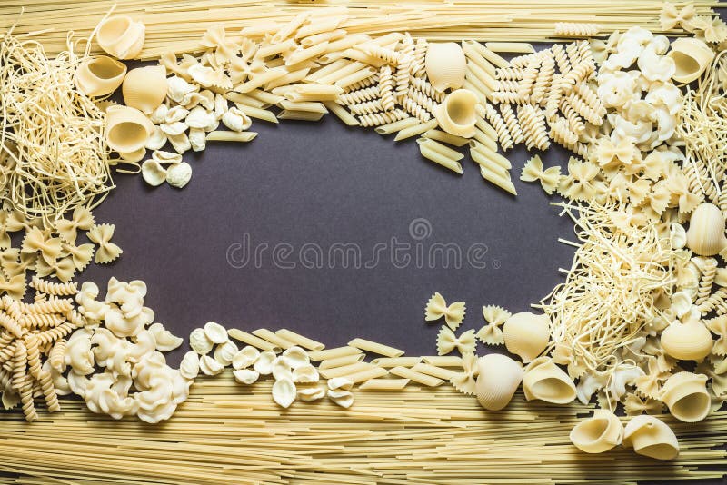 Mixed Dried Pasta Selection Stock Image - Image of tasty, macaroni ...