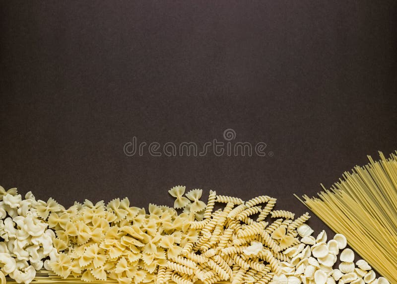 Mixed Dried Pasta Selection Stock Image - Image of assortment, text ...