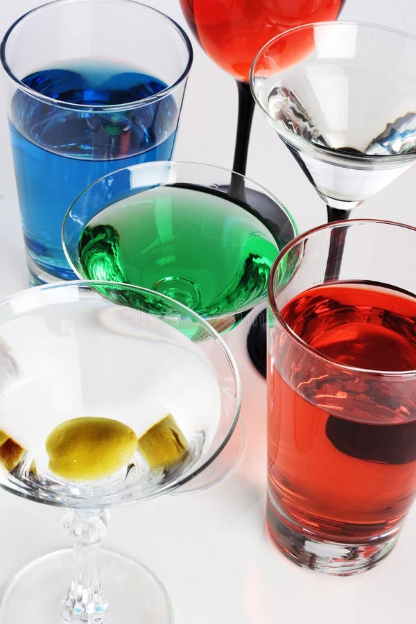 Mixed drinks stock image. Image of alcohol, drink, glass - 14299057