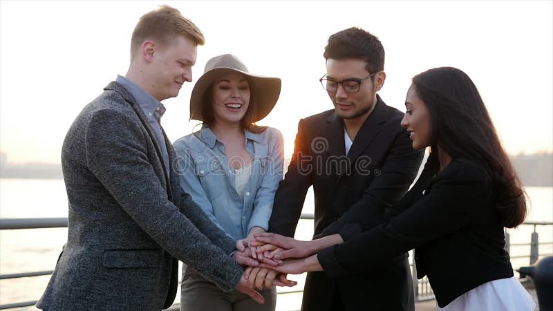 Mixed Ethnic Group of Multiracial Diverse People Representing Equality Stock Video - Video of ...