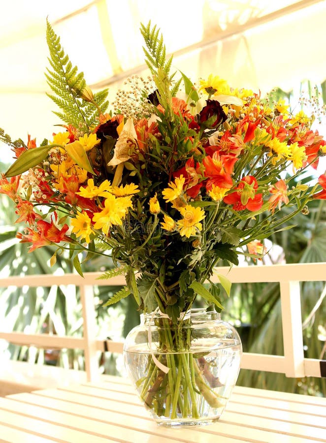 Mixed flower bouquet stock image. Image of fauna, home - 64077575