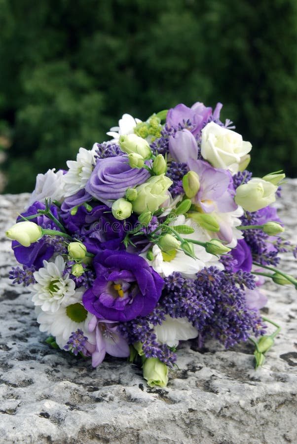 Mixed Flowers Wedding Bouquet Stock Image - Image of bunch, engagement ...