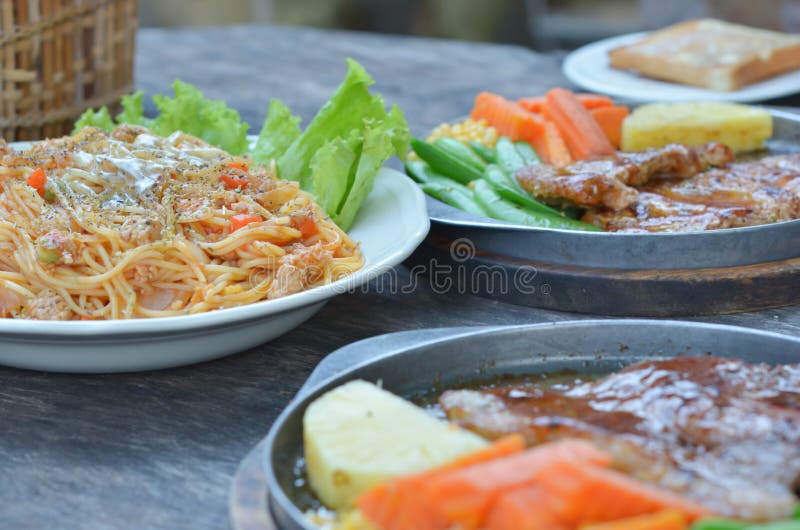 Mixed food stock image. Image of meal, gourmet, food - 26613437