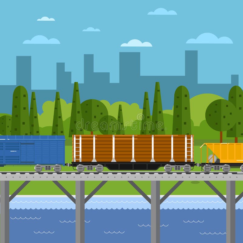 Freight Train Side View Stock Illustrations – 486 Freight Train Side ...