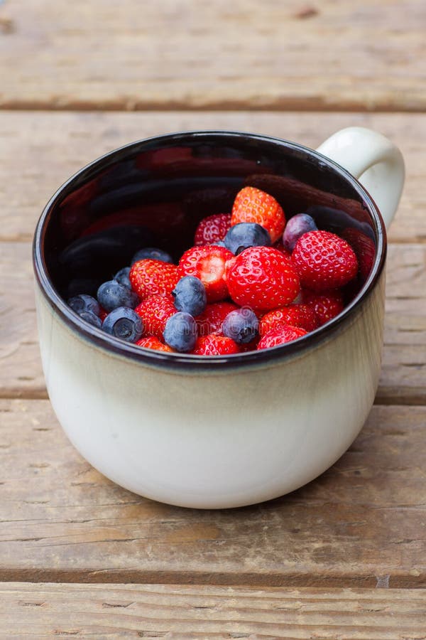 Mixed berry cup stock photo. Image of health, berries - 184632614