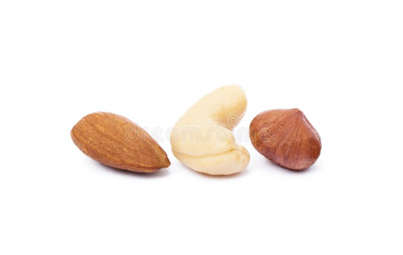 Mixed fresh nuts isolated stock image. Image of antioxidants - 103798865