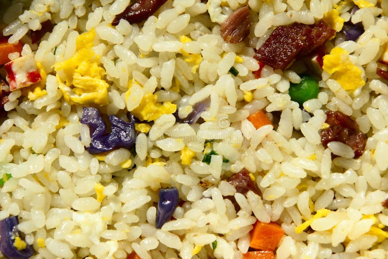 Mixed fried rice stock photo. Image of amethyst, beef - 16773862