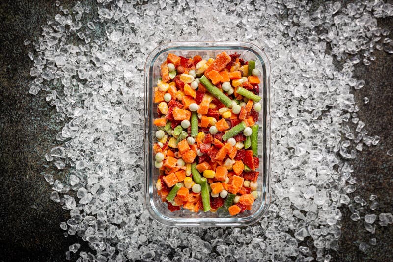 Mixed Frozen Various Vegetables Stock Image - Image of vegetable, cold ...