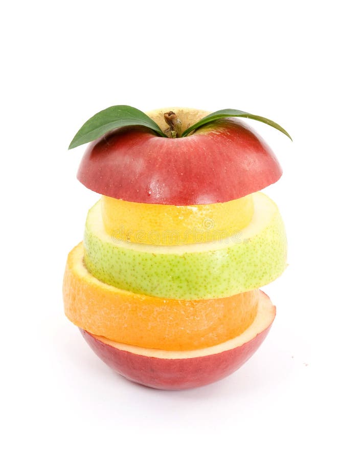 Mixed fruit stock photo. Image of colors, fruit, isolated - 5336198