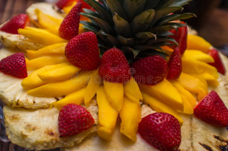 Mixed fruit Platter stock photo. Image of tropical, mixed - 75094530