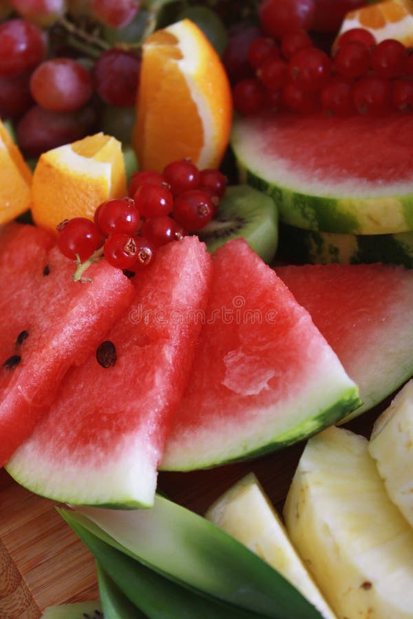 Mixed fruit selection stock photo. Image of platter, fresh - 63564172